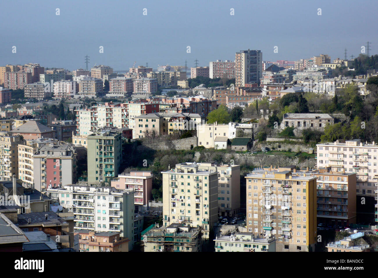 Western suburbs of Genoa Italy Stock Photo - Alamy