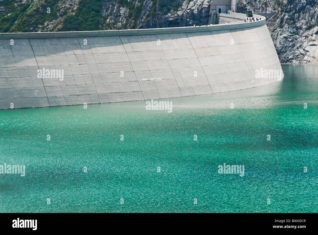 Koelnbreinspeicher hydroelectric concrete dam in Malta valley ...