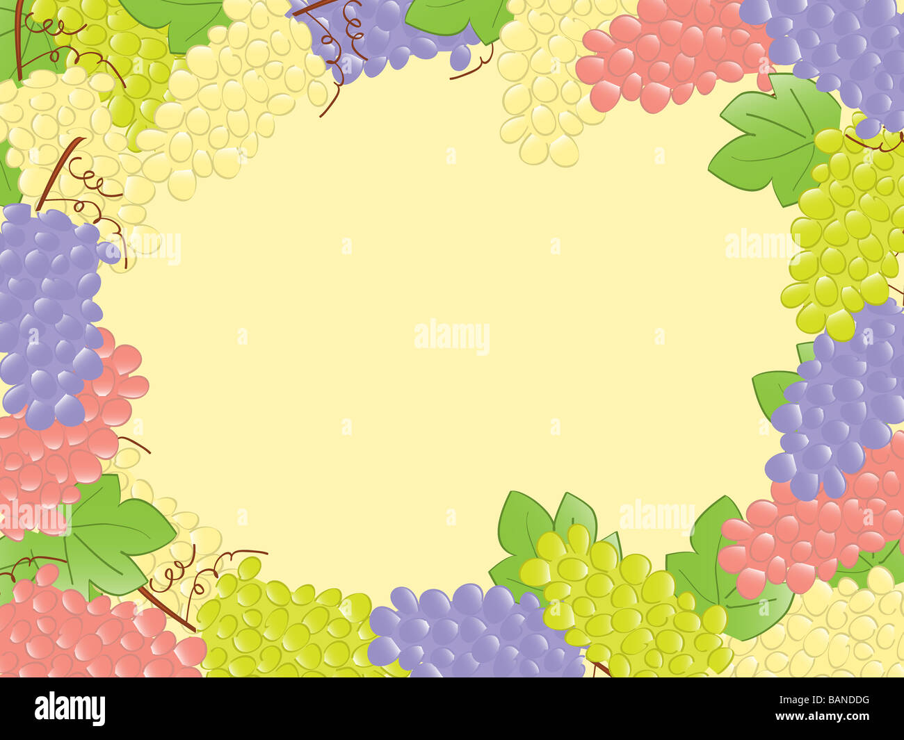 grapes background vector Stock Photo - Alamy
