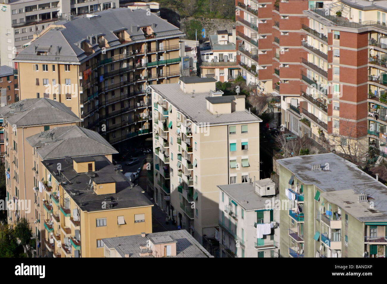 Western suburbs of Genoa Italy Stock Photo - Alamy