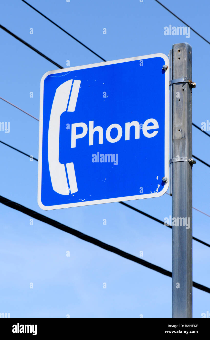 Phone sign hi-res stock photography and images - Alamy