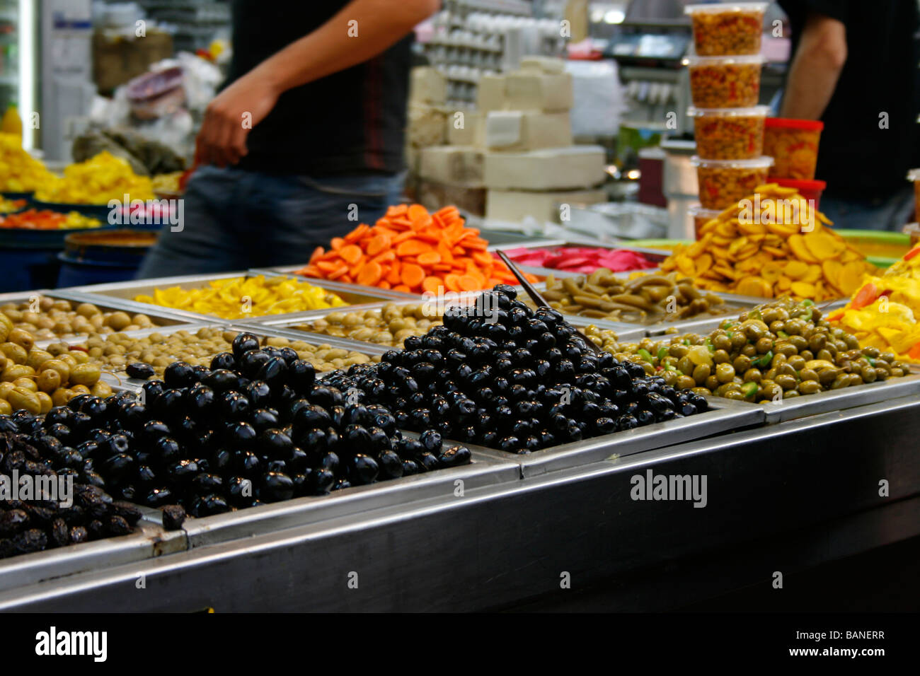 Pickles On The Mediterranean Market Stock Photo - Alamy
