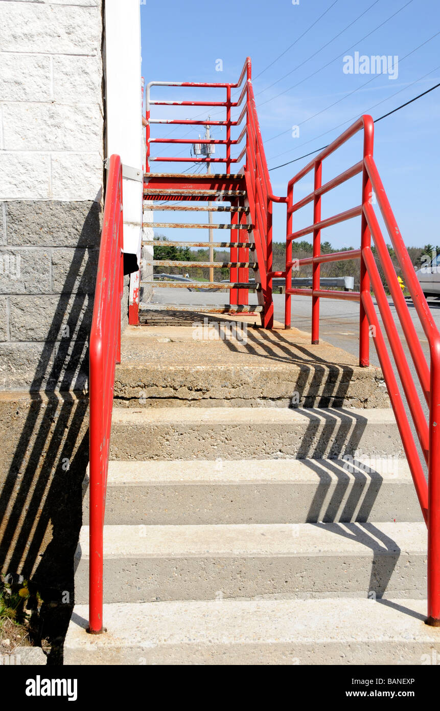 Handrail and Shadows Stock Photo - Alamy