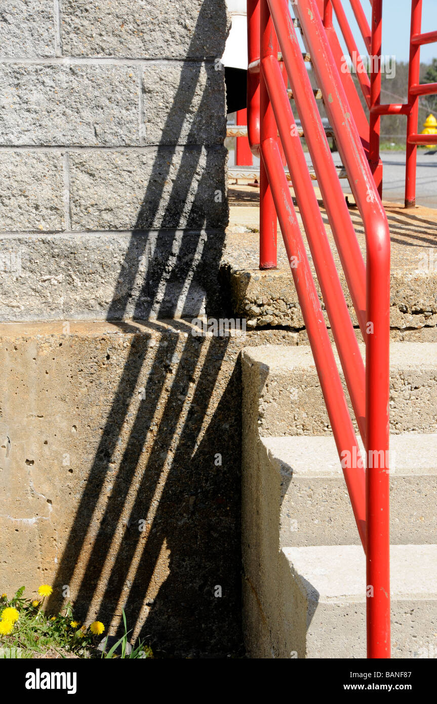 Red handrail hi-res stock photography and images - Alamy