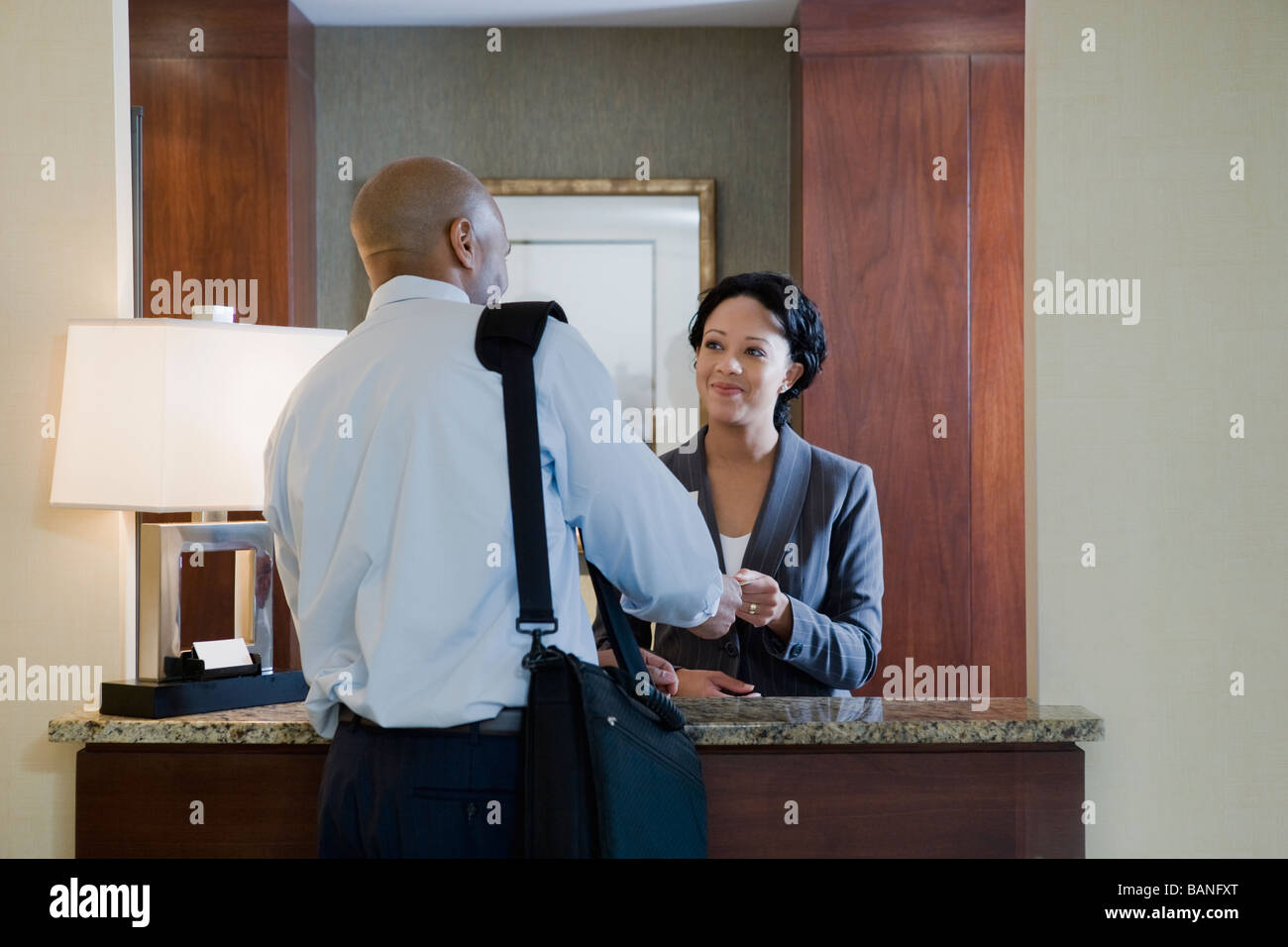Hotel reception desk african hi-res stock photography and images - Alamy