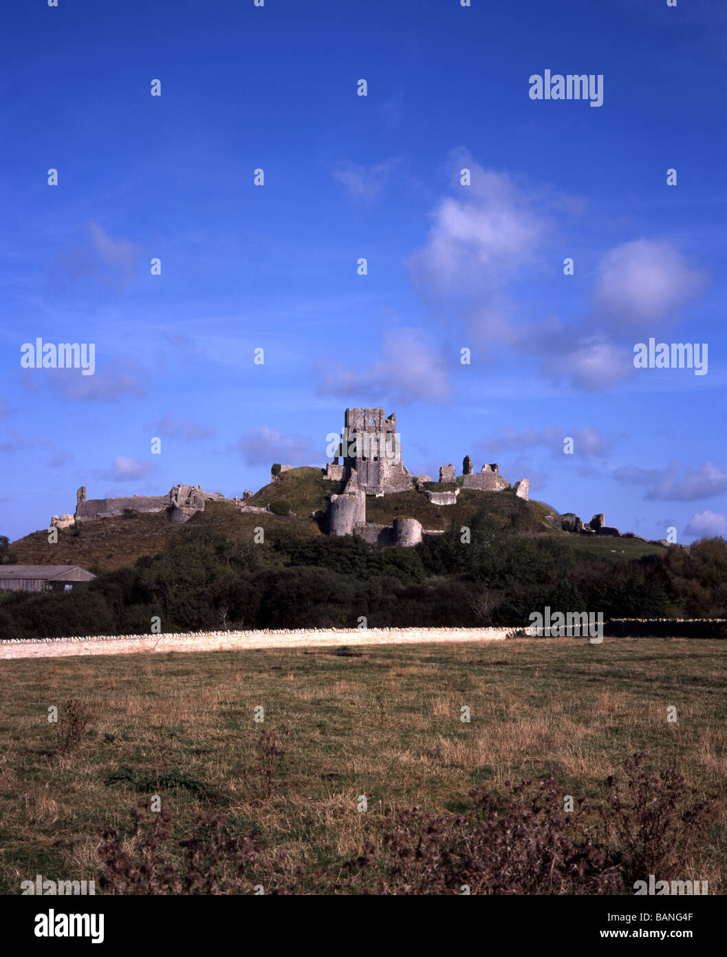 Corfe Castle Isle of Purbeck Swanage Dorset England Stock Photo - Alamy