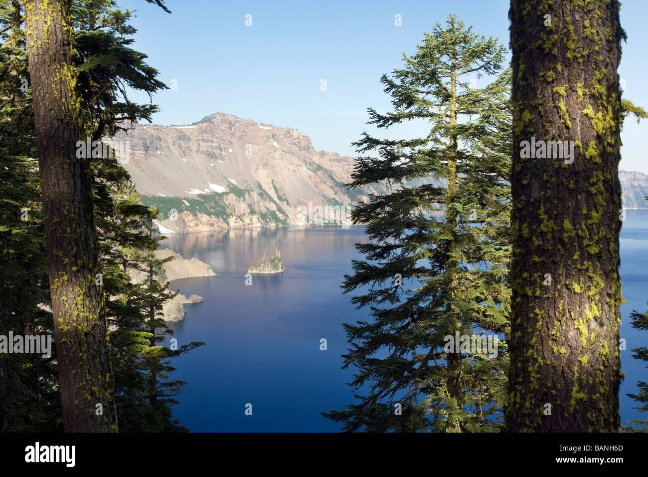 Crater lake through the trees - Crater Lake National Park - Crater Lake ...
