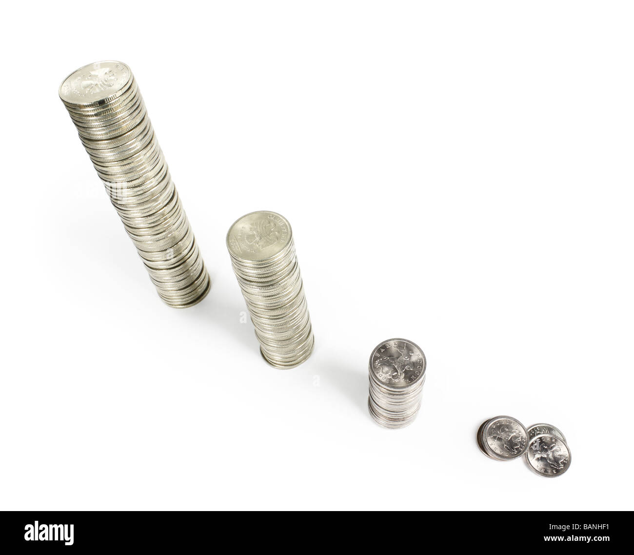 Figure reduce profits Stock Photo - Alamy