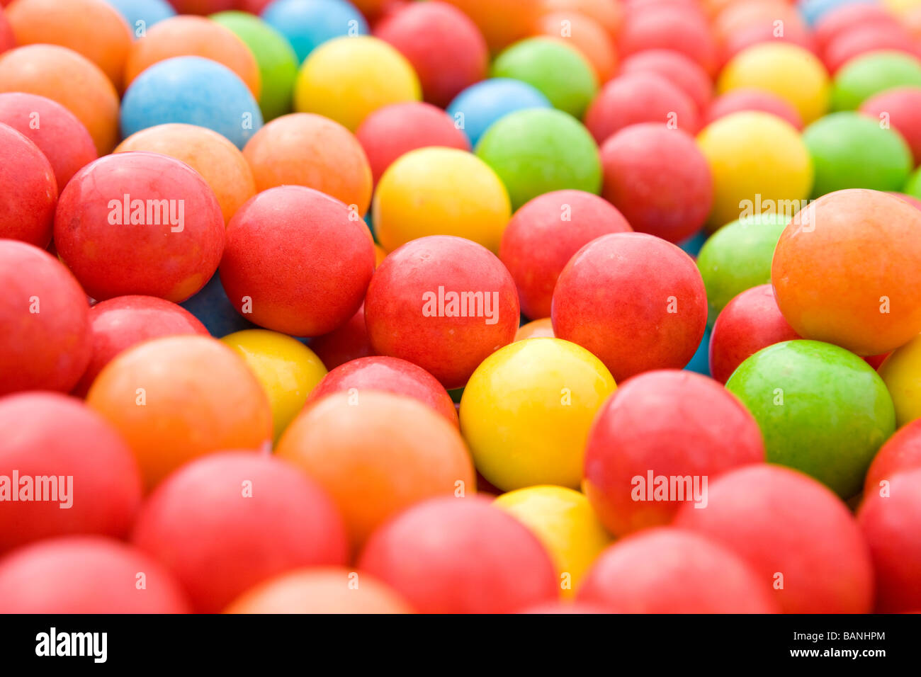 Colourful Chewing Gum Balls Stock Photo - Alamy