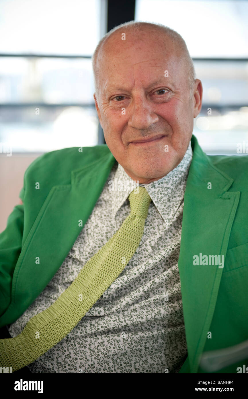 Lord Foster, the architect and designer in the main saloon aboard ...