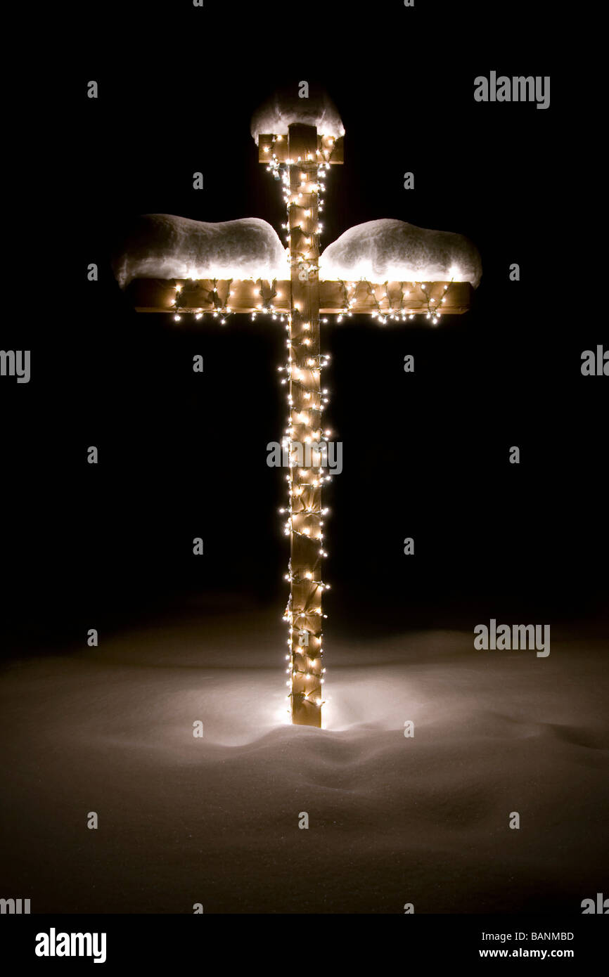 Large Outdoor Lighted Cross