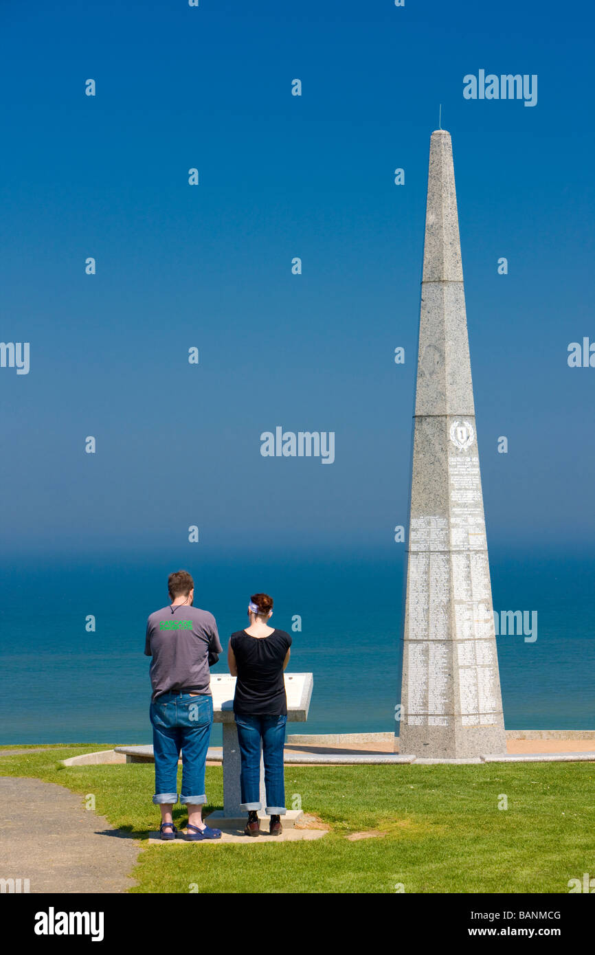 The 1st infantry division monument near Omaha Beach Normandy France ...