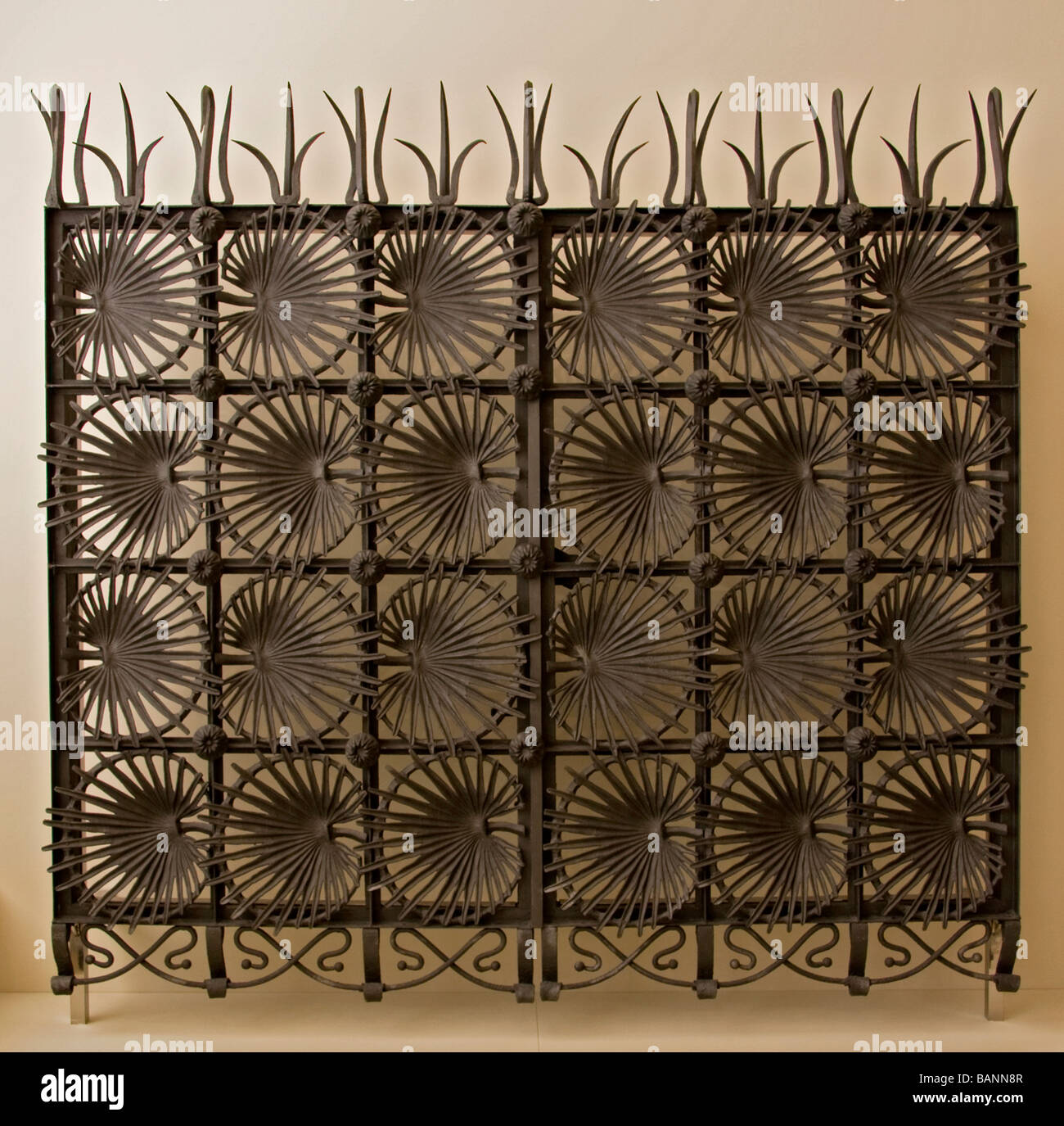 Gaudi Gate Design for Vicens House Barcelona Stock Photo - Alamy