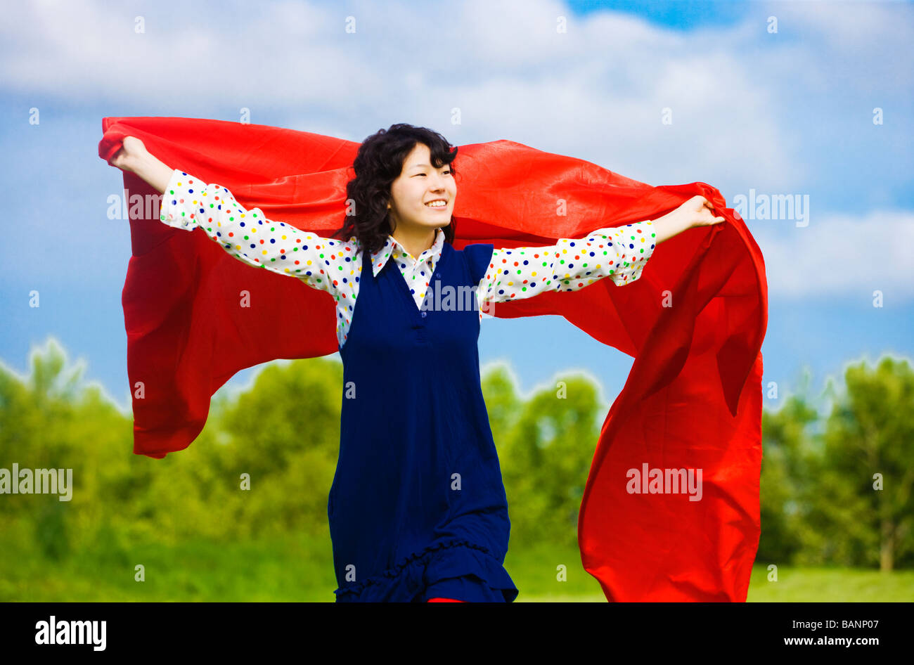 One woman flapping arms hi-res stock photography and images - Alamy