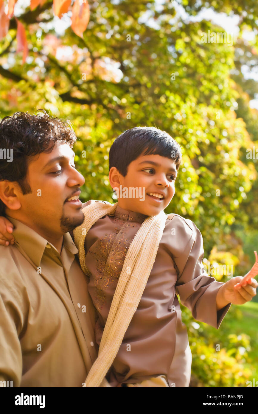 Indian father son park hi-res stock photography and images - Alamy
