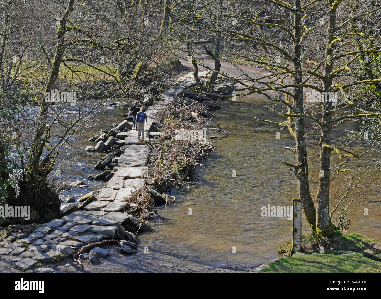 Tarr Steps on the River Barle, Exmoor Stock Photo - Alamy