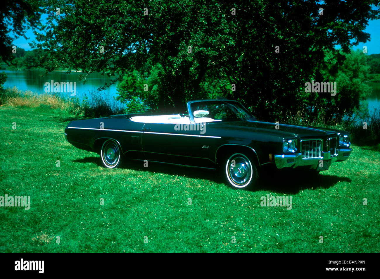 1971 Oldsmobile Delta 88 on grass Stock Photo - Alamy
