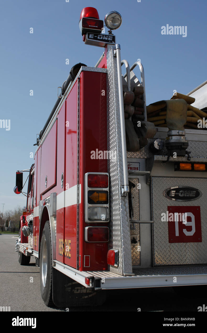Back of firetruck hi-res stock photography and images - Alamy