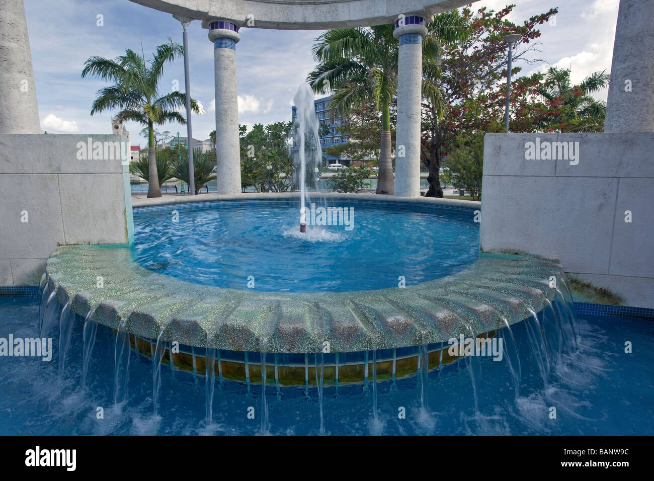 Water feature at Independence Square, Barbados, St. Michael, "West ...
