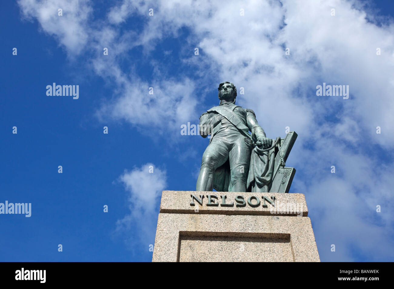 The Lord Nelson's Bronze Statue at the "Old Trafalgar Square ...