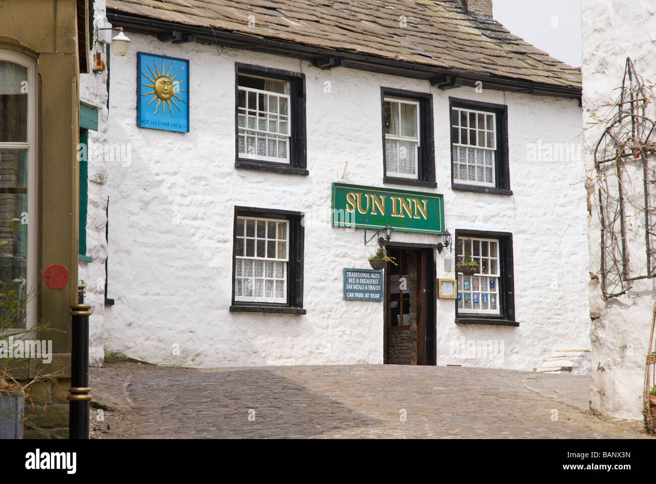 The Sun Inn, Dent, Cumbria, England UK Stock Photo - Alamy