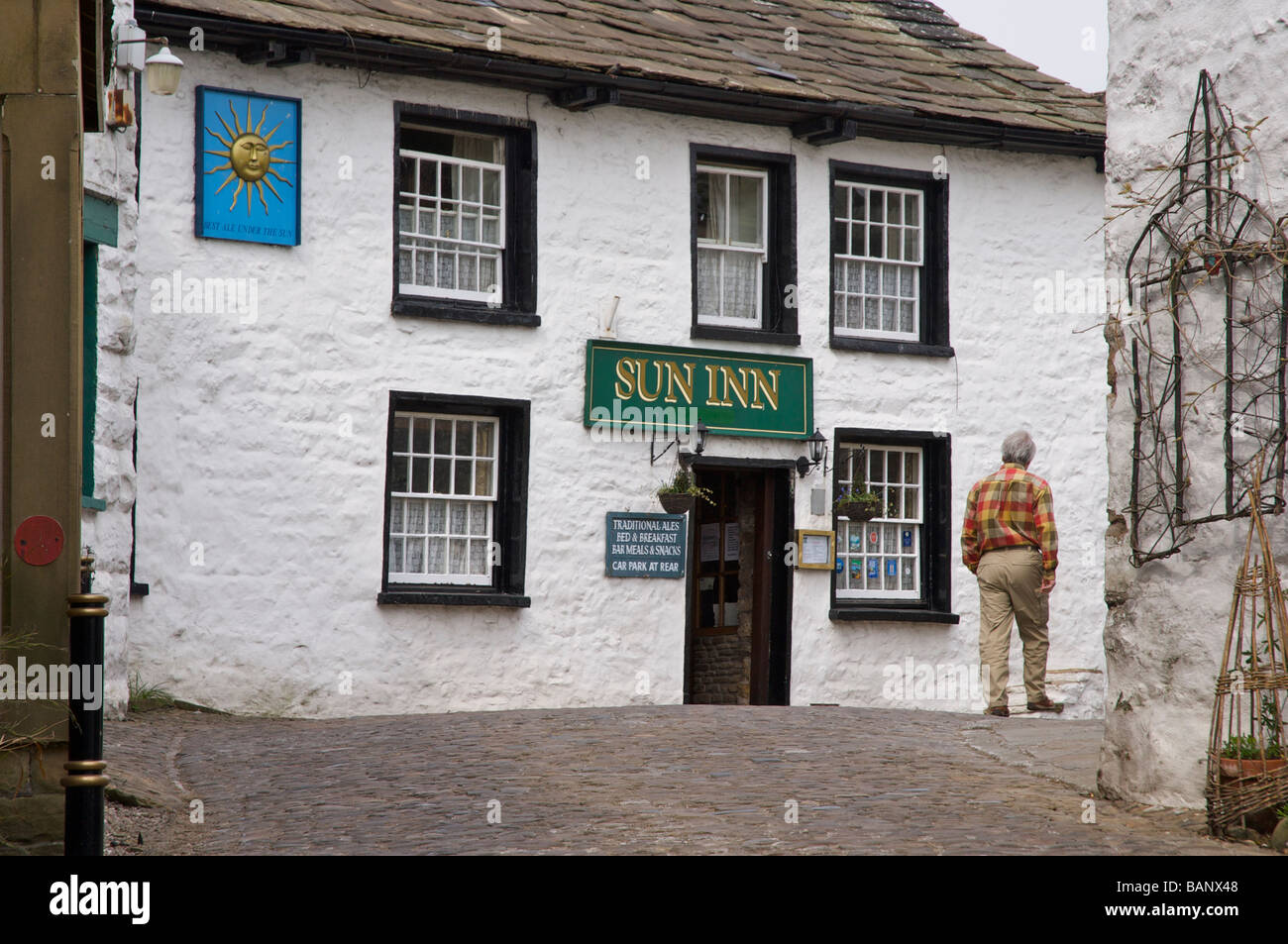 The Sun Inn, Dent, Cumbria, England UK Stock Photo - Alamy
