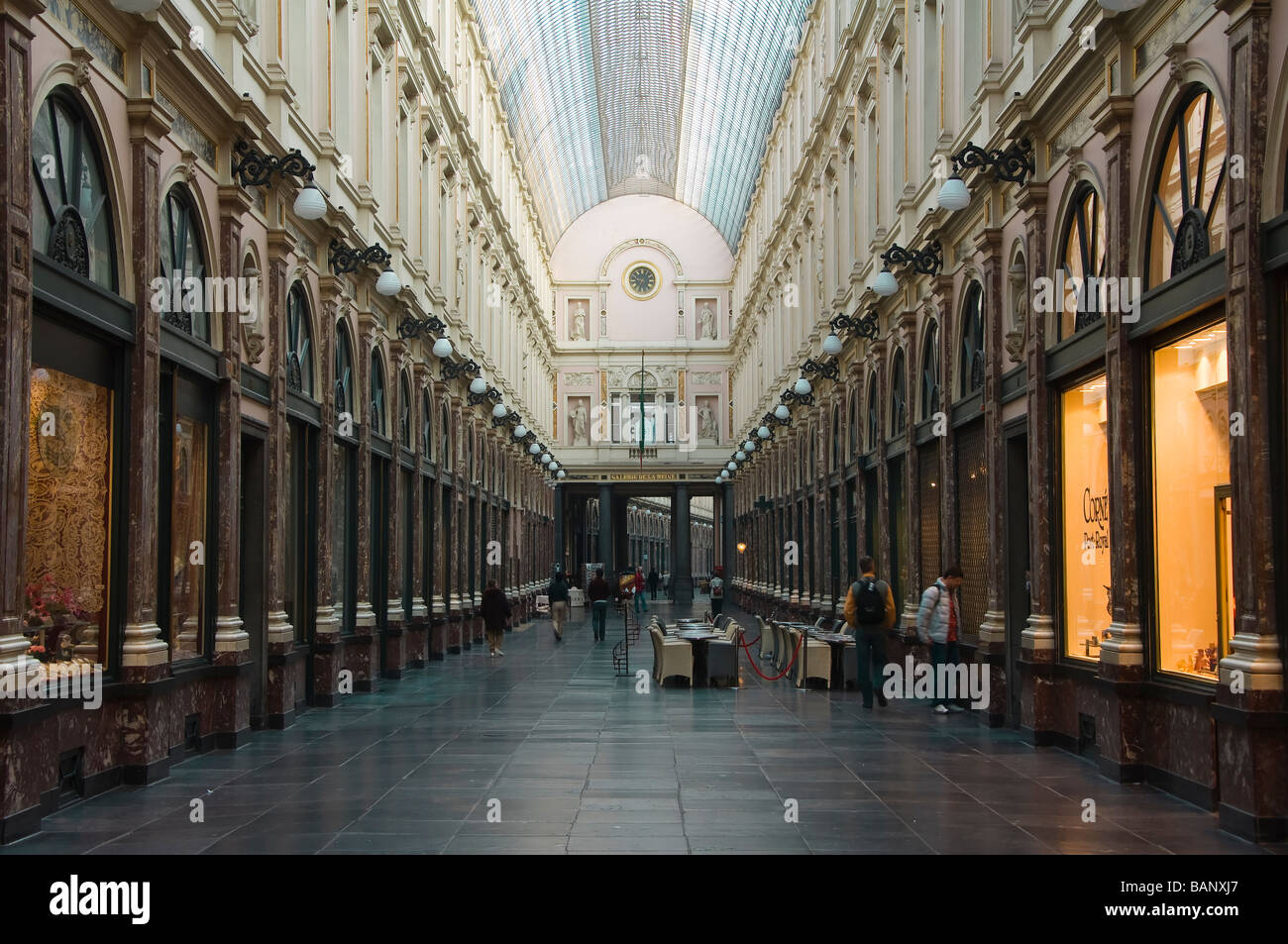 Royal Galleries of Saint Hubert Brussels Brabant Belgium Stock Photo ...