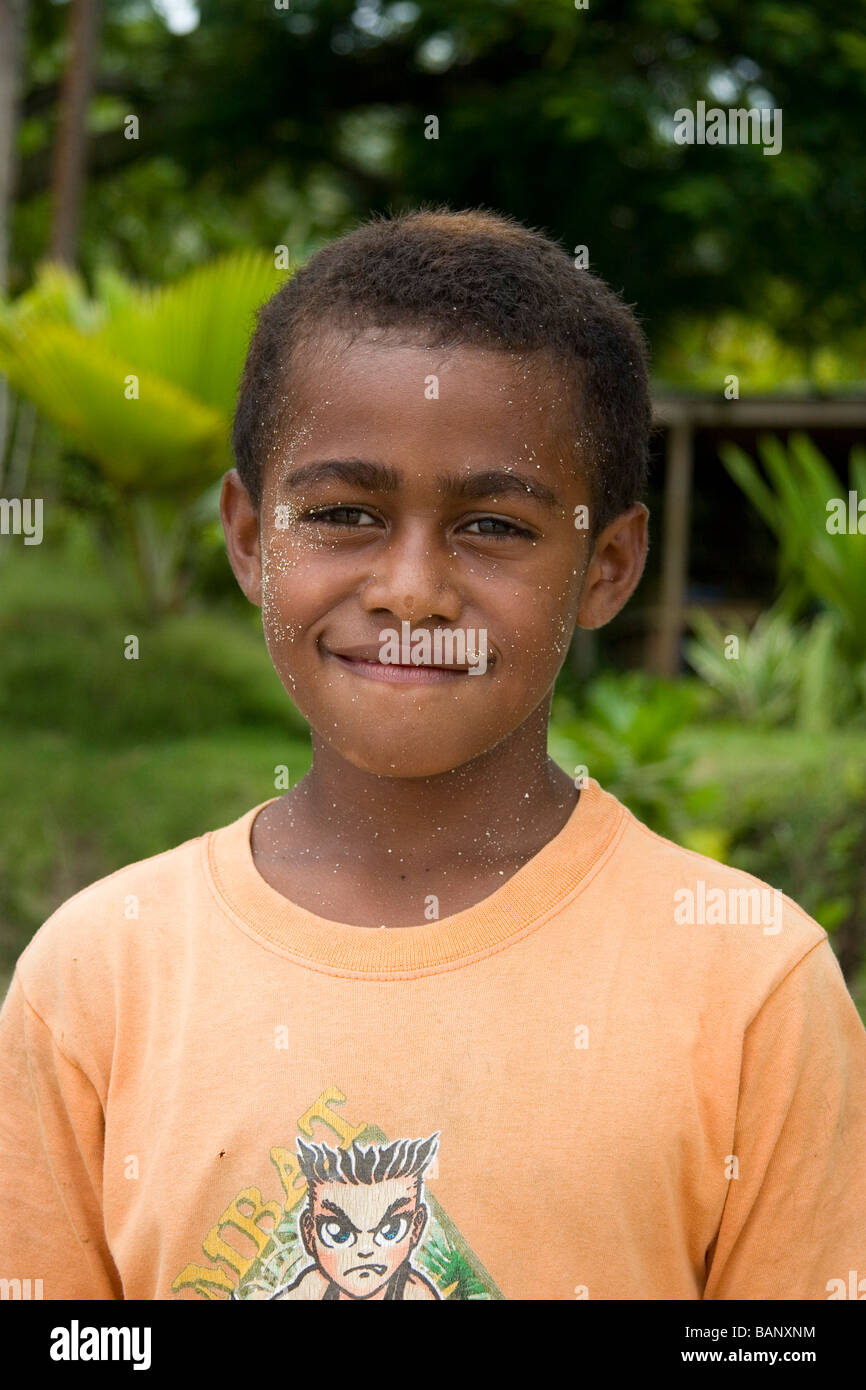 Portrait of islander boy Stock Photo - Alamy