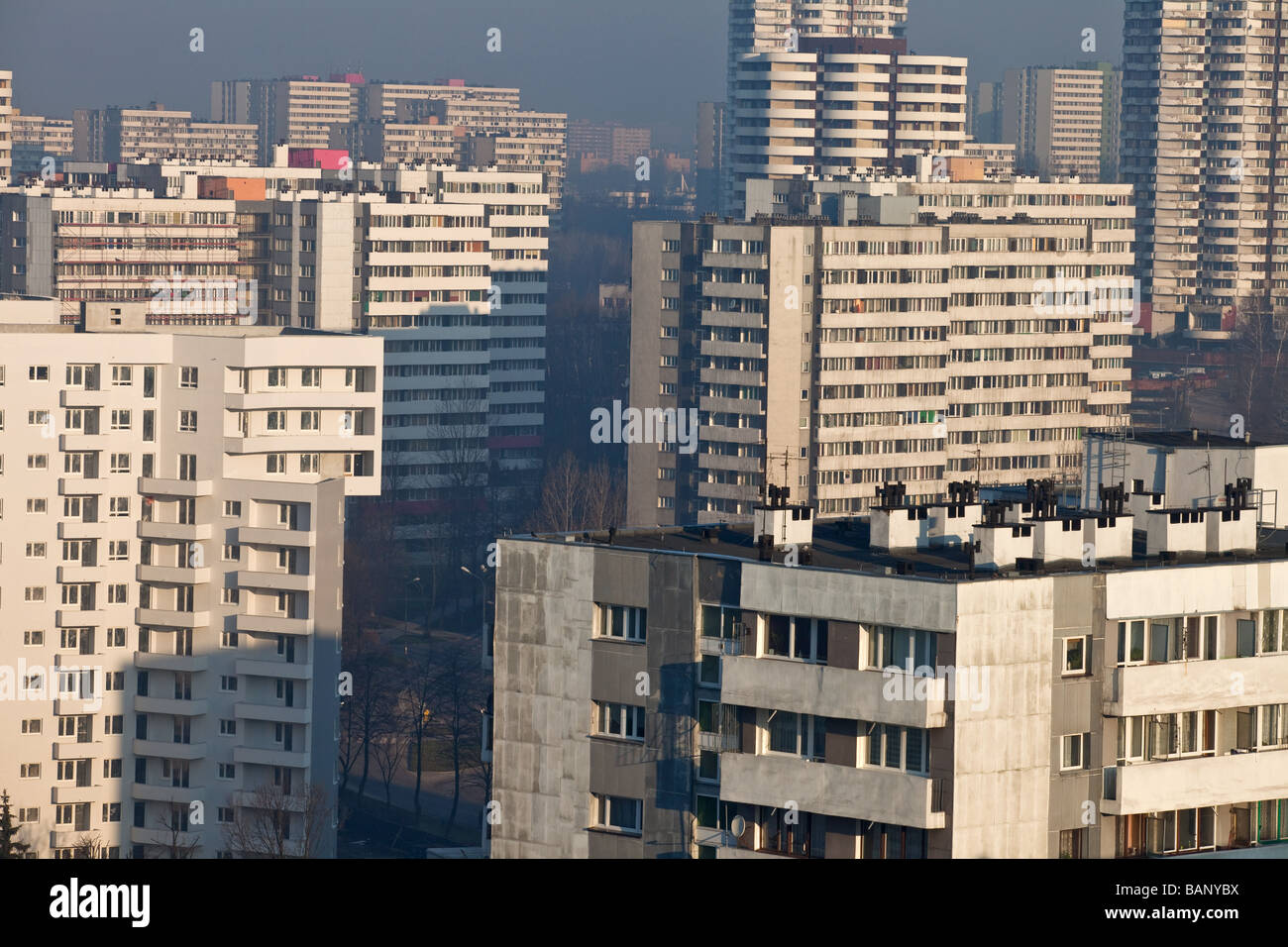 Housing blocks in Katowice, Poland Stock Photo - Alamy