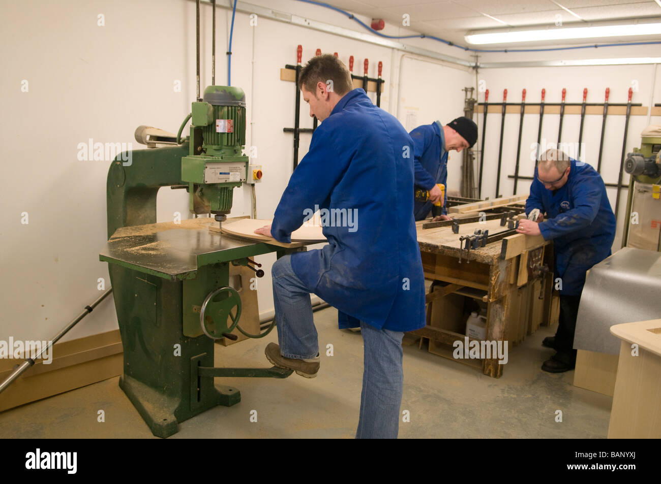 woodworking and Carpentry in an industrial workshop Stock Photo - Alamy