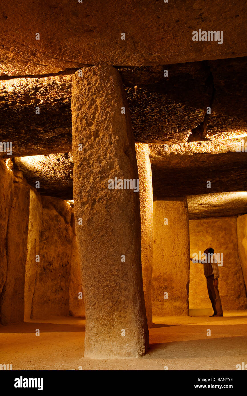 Megalithic Dolmens of Menga in Antequera Málaga Andalusia Spain Stock ...