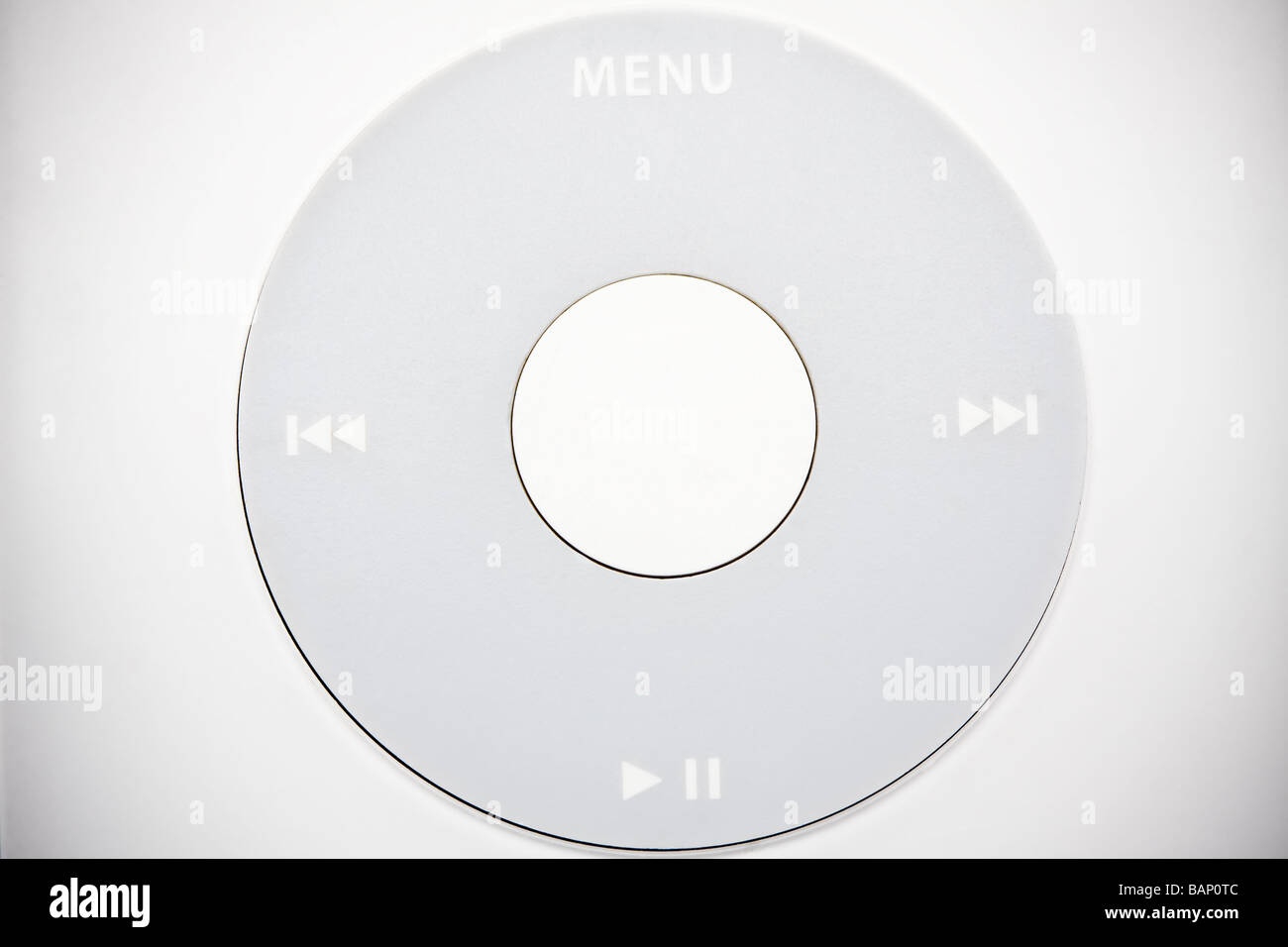 close up of a MP3 player control wheel Stock Photo - Alamy
