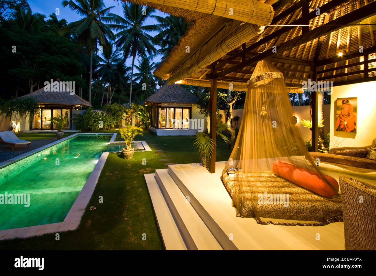 Privat Villa Pleiades with swimming pool surrounded by rice fields in ...