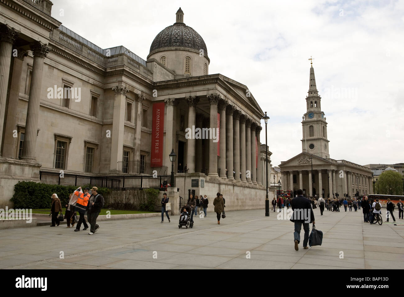 The National Gallery Trafalgar Square London Stock Photo - Alamy