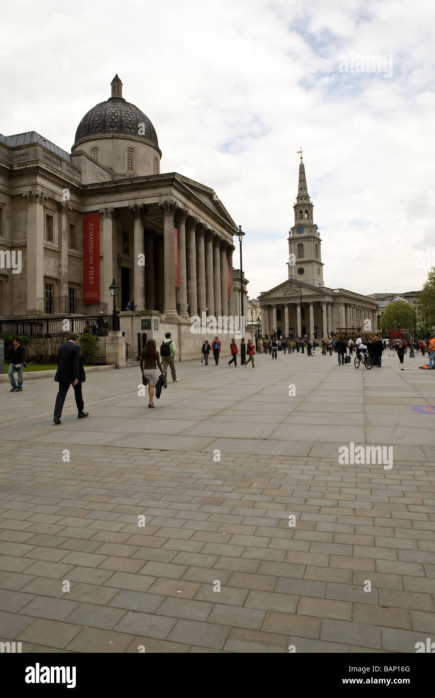 The National Gallery in Trafalgar Square London Stock Photo - Alamy