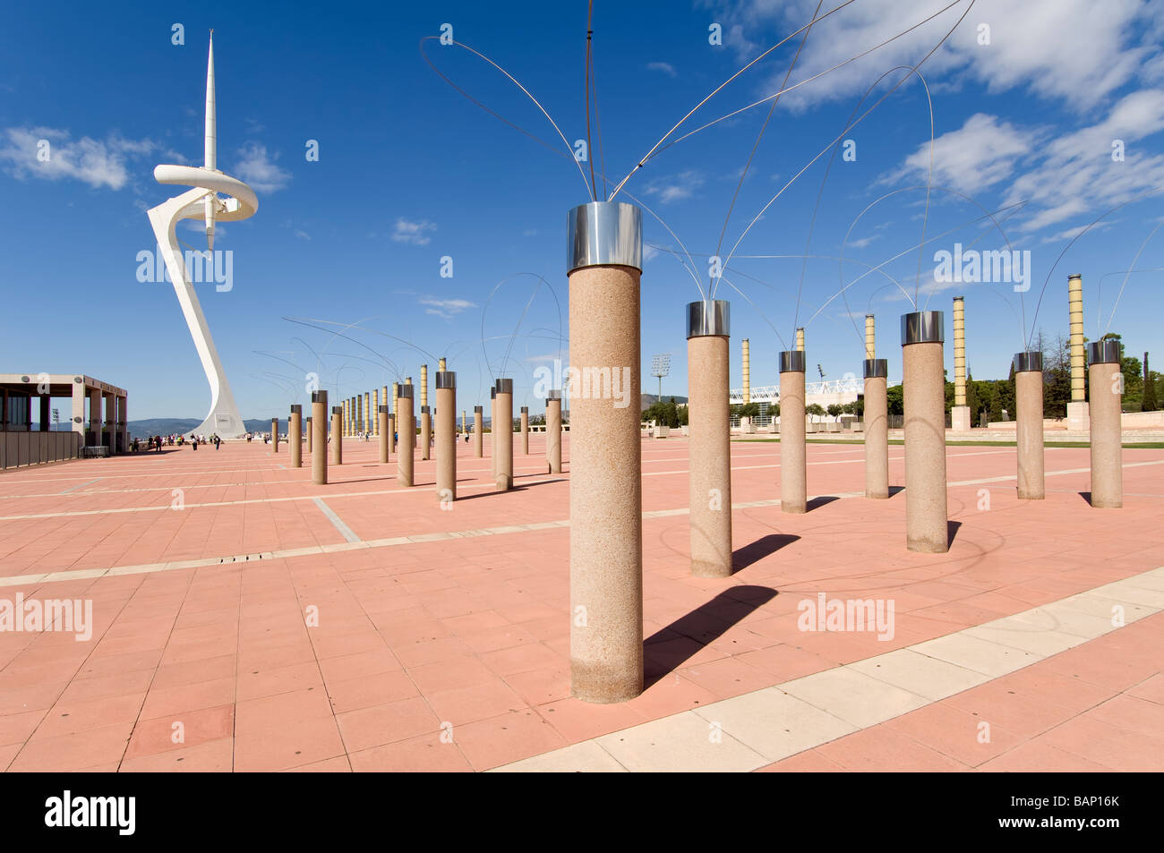 Communication tower designed by Santiago Calatrava Barcelona Catalonia ...