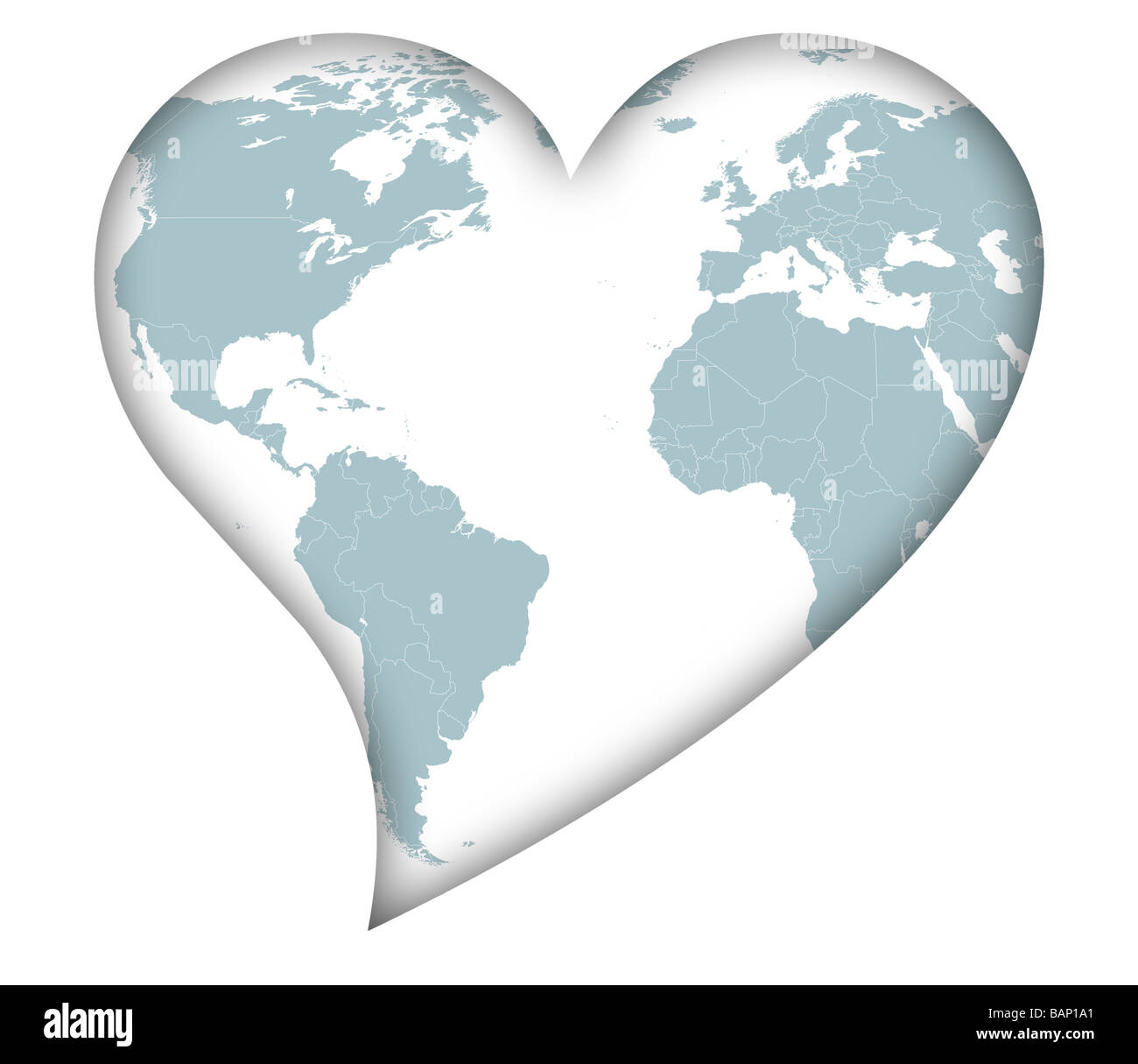 Map of the human heart hi-res stock photography and images - Alamy