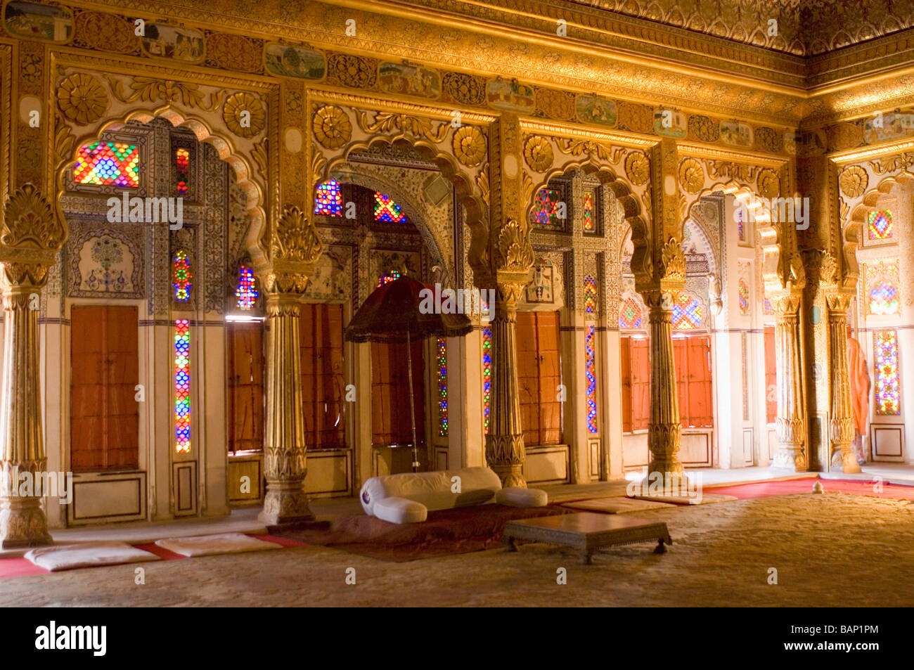Interiors of a fort, Moti Mahal, Mehrangarh Fort, Jodhpur, Rajasthan ...
