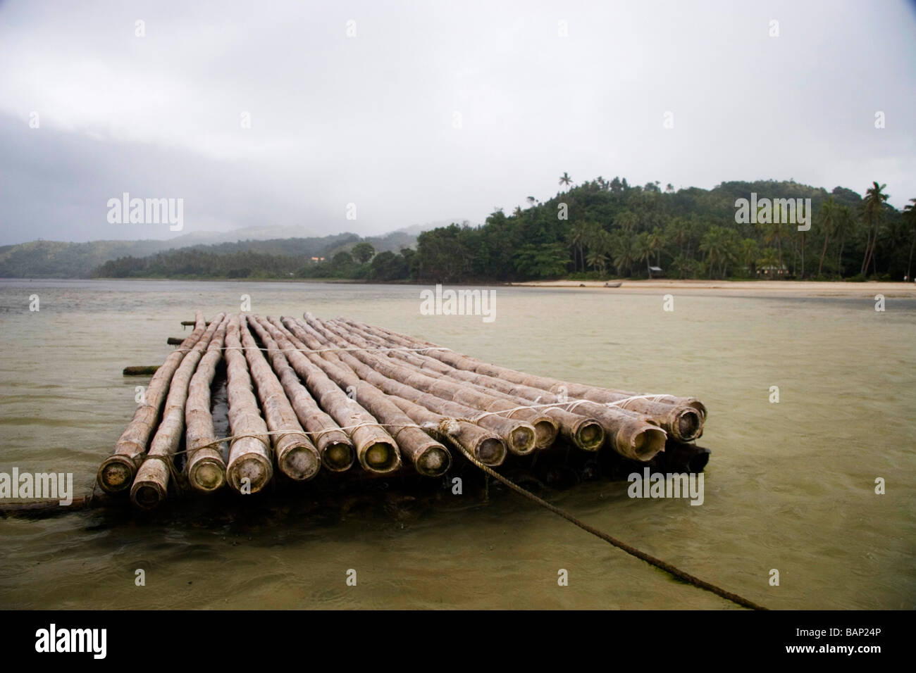 Bamboo raft ocean hi-res stock photography and images - Alamy