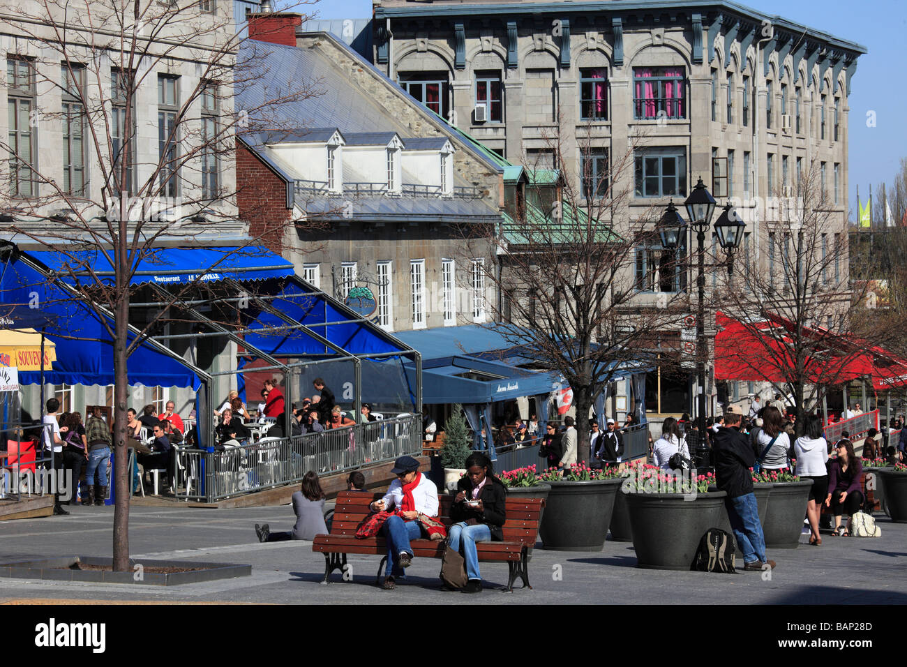 Canada Quebec Montreal Place Jacques Cartier Stock Photo - Alamy