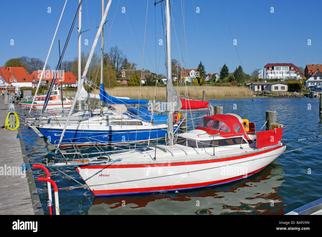 marina at Breege, Ruegen Island, Mecklenburg Western-Pomerania ...