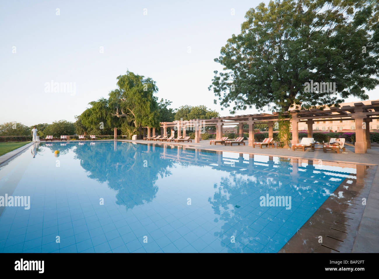 Swimming pool at a palace, Umaid Bhawan Palace, Jodhpur, Rajasthan ...