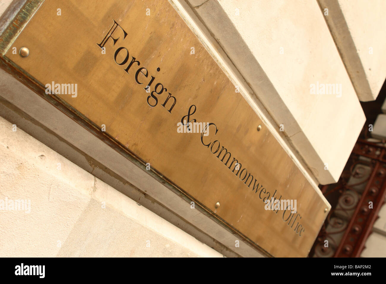 Foreign and Commonwealth Office government building in Whitehall London ...