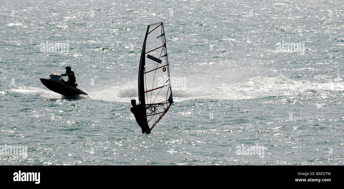 Windsurfing windsurfer windsurfers hi-res stock photography and images ...