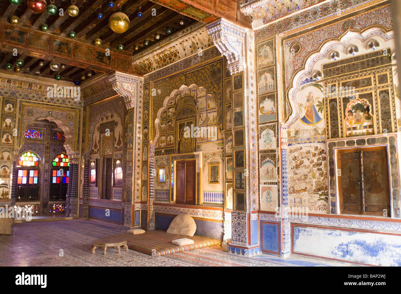 Interiors of a fort, Takhat Mahal, Mehrangarh Fort, Jodhpur, Rajasthan ...