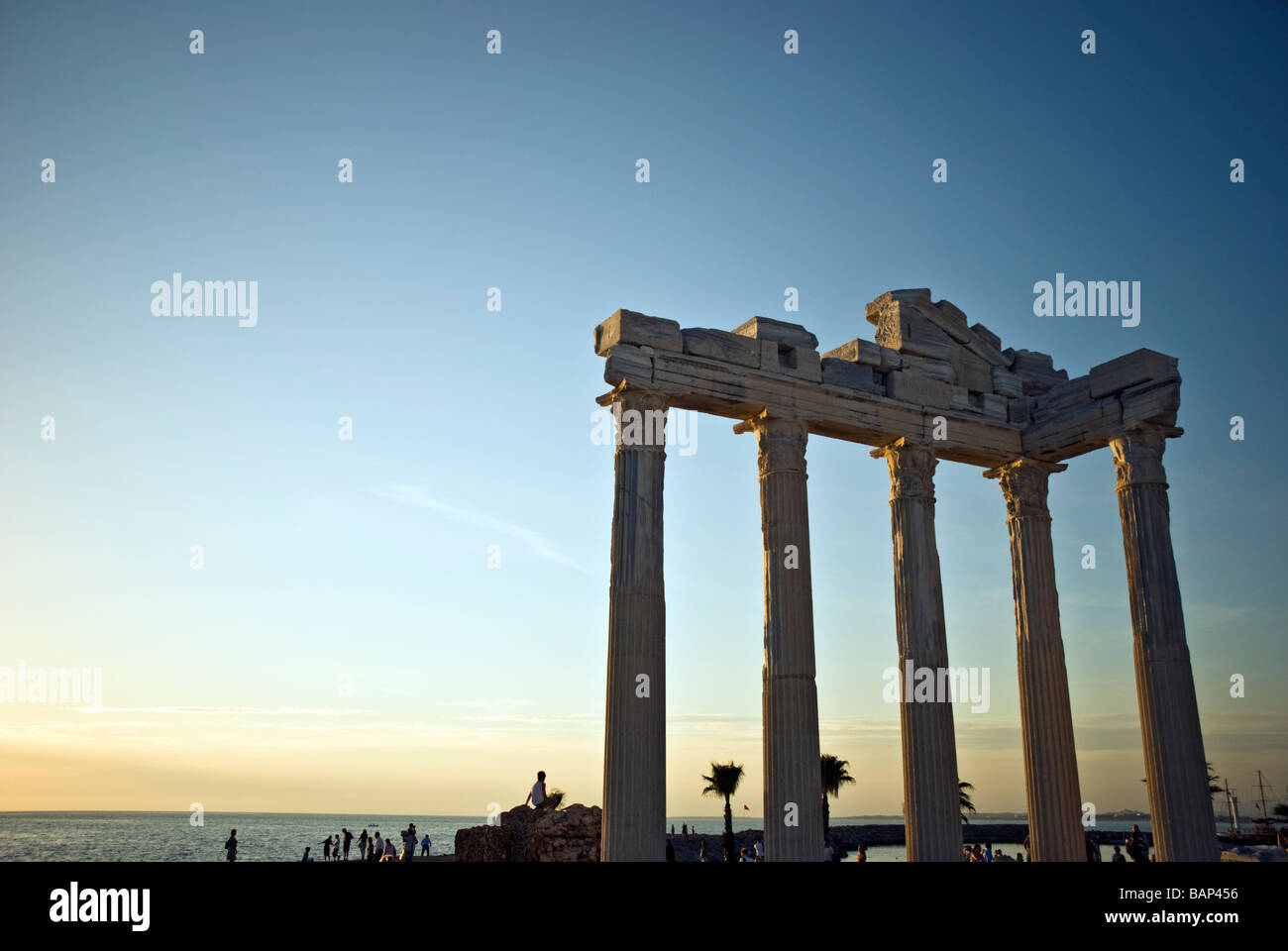 Roman ruins, Side, Turkey Stock Photo - Alamy