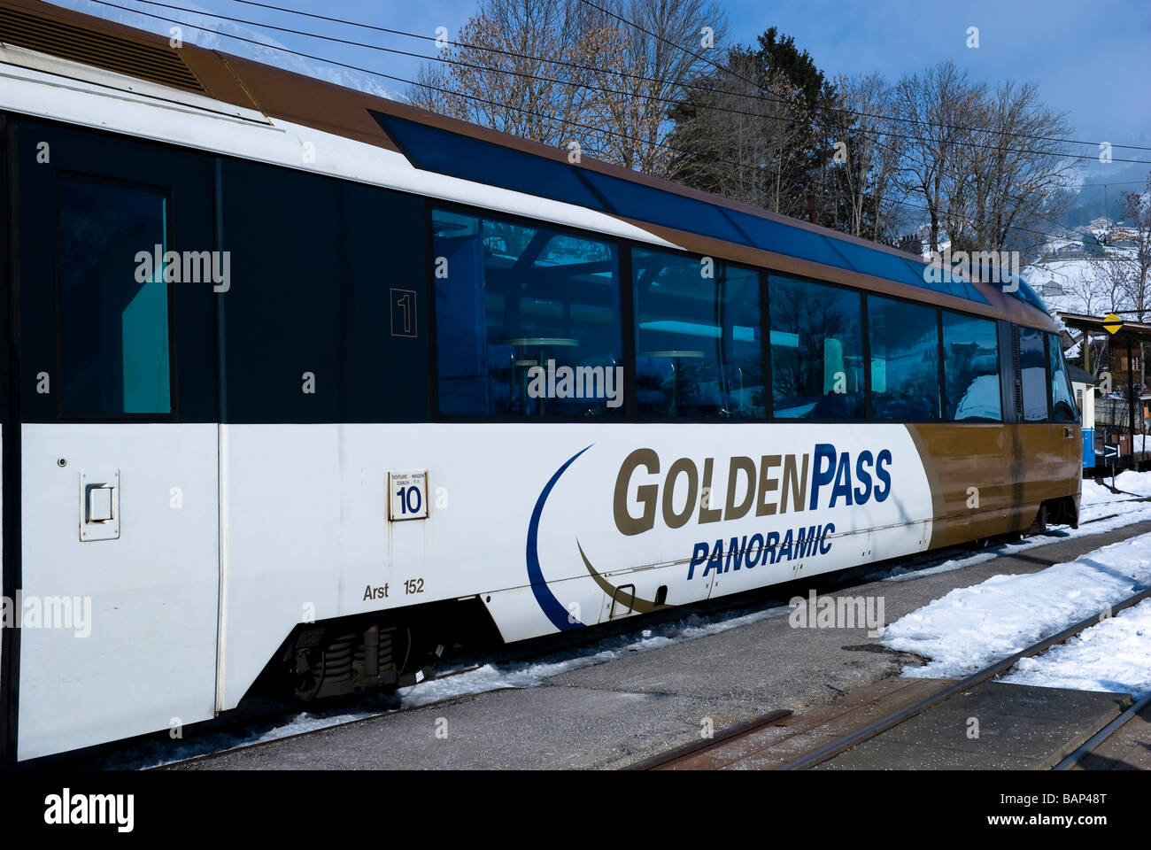 Golden Pass panoramic train in Switzerland, Europe. Charles Lupica ...