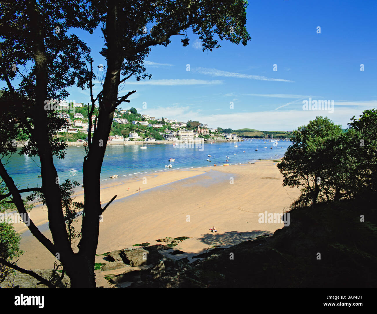 GB DEVON SALCOMBE MILLBAY BEACH EAST PORTLEMOUTH Stock Photo - Alamy