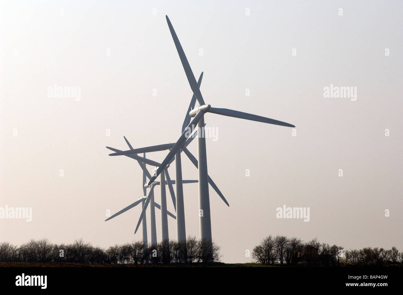A wind turbine on Oxfordshire countryside run by a cooperative the ...