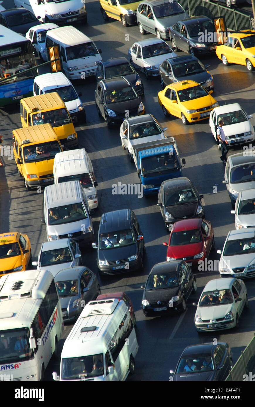 Highway cars congestion traffic jam busy roads slow gridlocked ...